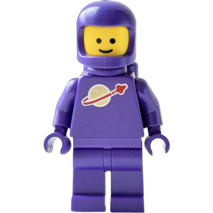 LEGO Classic Space Astronaut (Dark Purple) with Air Tanks Minifigure ...
