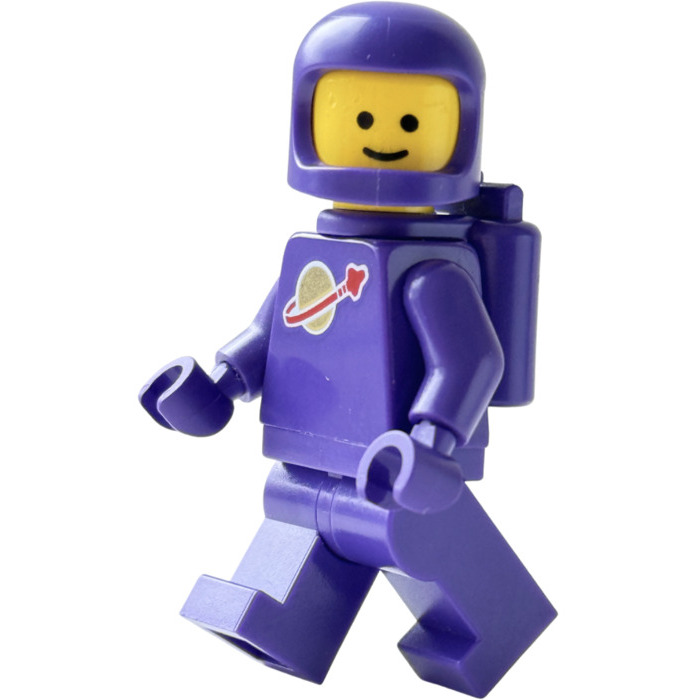 LEGO Classic Space Astronaut (Dark Purple) with Air Tanks Minifigure ...