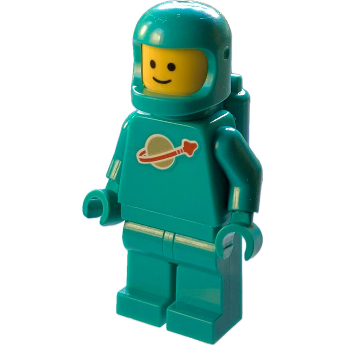 LEGO Classic Space Astronaut (Dark Turquoise) with Air Tanks Minifigure ...