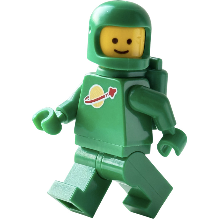LEGO Classic Space Astronaut (Green) with Air Tanks | Brick Owl - LEGO ...