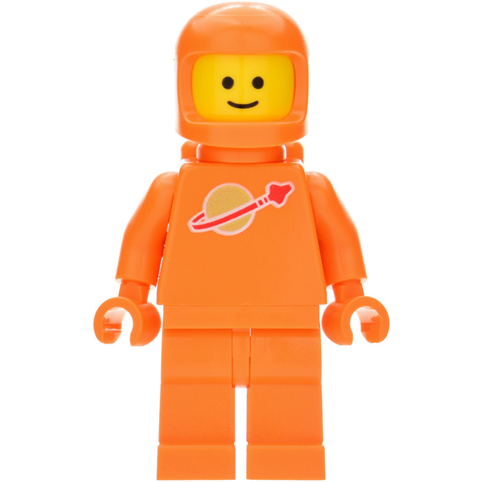 LEGO Classic Space Astronaut (Orange) with Air Tanks Minifigure | Brick Owl