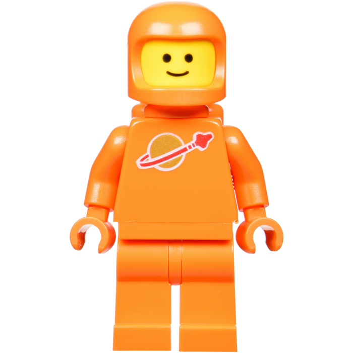 LEGO Classic Space Astronaut (Orange) with Air Tanks Minifigure | Brick ...