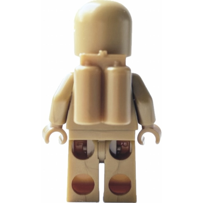 LEGO Classic Space Astronaut (Pearl Gold) with Air Tanks Minifigure ...