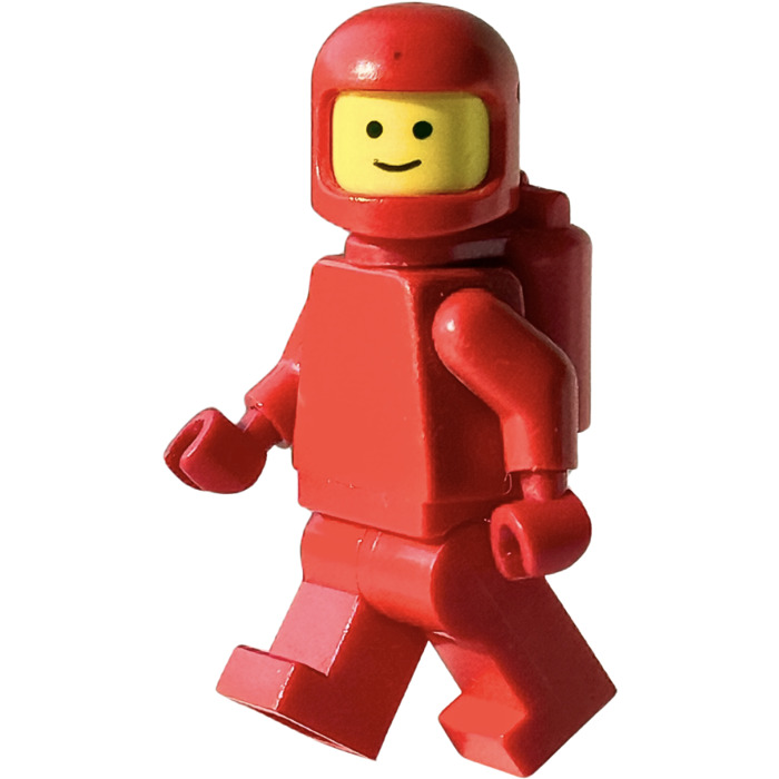 LEGO Classic Space Astronaut (Red) with Air Tanks and Plain Torso ...
