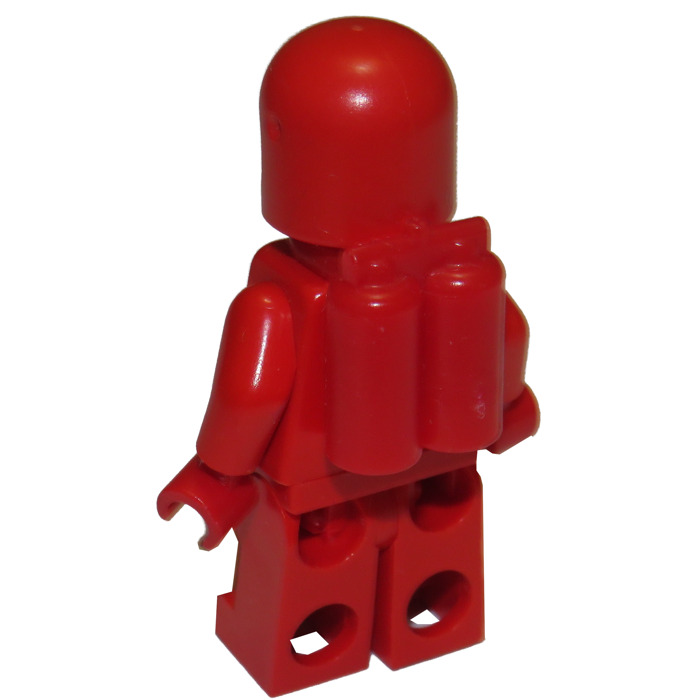 LEGO Classic Space Astronaut (Red) with Air Tanks and Stickered Torso ...