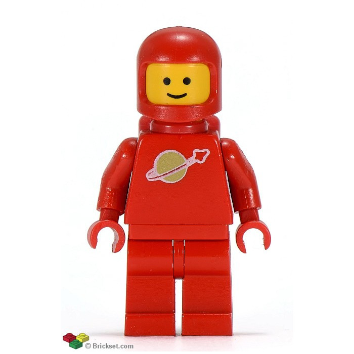 LEGO Classic Space Astronaut (Red) with Air Tanks Minifigure | Brick Owl