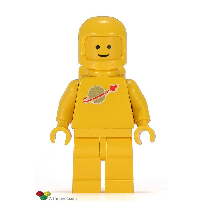 LEGO Classic Space Astronaut (Yellow) with Air Tanks Minifigure | Brick ...