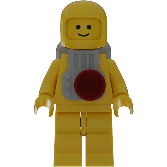 LEGO Classic Space Astronaut (Yellow) with Jet Pack with Black Cones ...