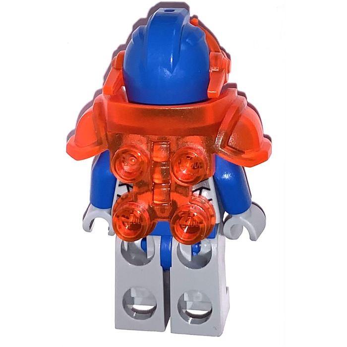 LEGO Clay with Neon Reddish Orange Visor and Armor Minifigure | Brick Owl
