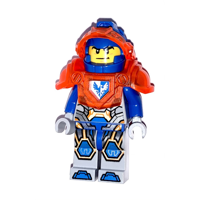LEGO Clay with Neon Reddish Orange Visor and Armor Minifigure | Brick Owl