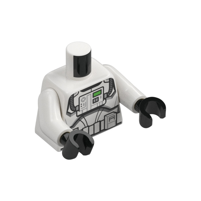 LEGO Clone Pilot with Yellow Markings Minifig Torso (973) | Brick Owl ...