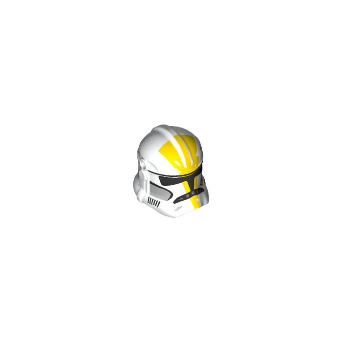 LEGO Clone Trooper Helmet (Phase 2) with Holes with 327th Yellow ...