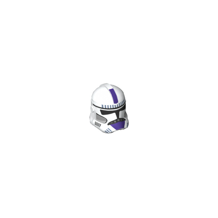 LEGO Clone Trooper Helmet (Phase 2) with Purple Markings (1557 / 11217 ...