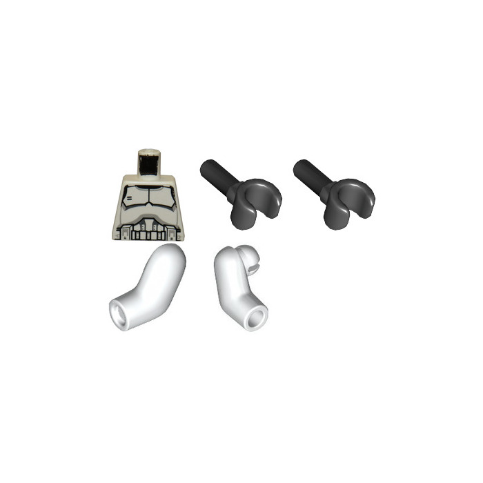 LEGO Clone Wars Clone Trooper Star Wars Torso (973 / 76382) | Brick Owl ...