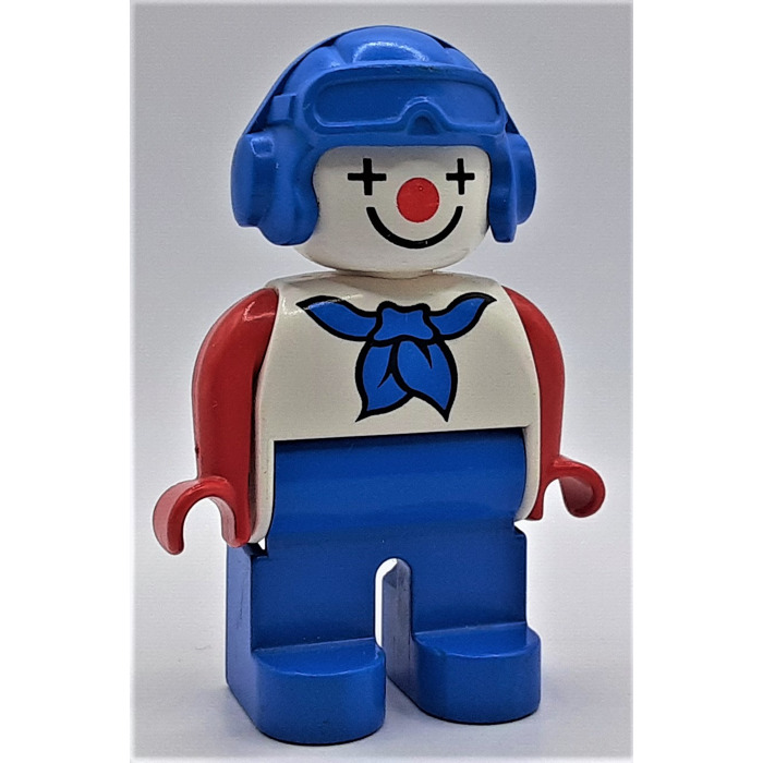 LEGO Clown with Blue Legs and Helmet Duplo Figure | Brick Owl - LEGO ...