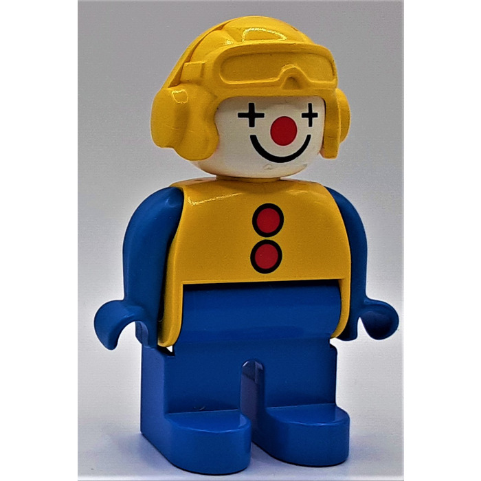 LEGO Clown with Yellow Top and Helmet Duplo Figure | Brick Owl - LEGO ...