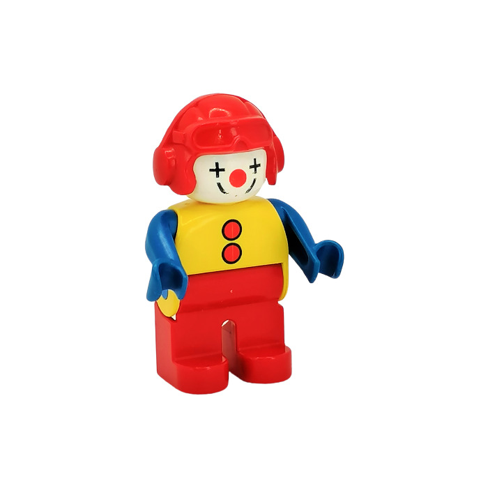 LEGO Clown with Yellow Top and Red Helmet Duplo Figure | Brick Owl ...