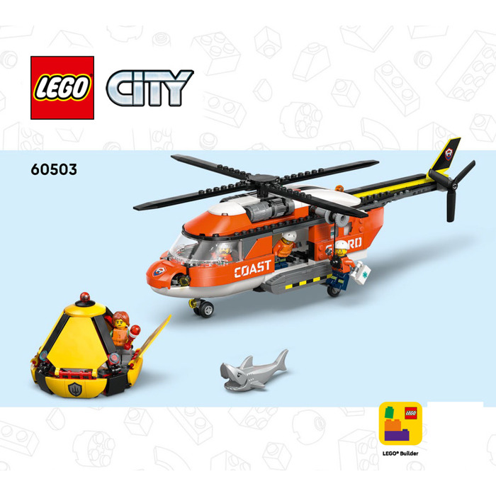 LEGO Coast Guard Helicopter Set 60503 Instructions | Brick Owl - LEGO ...