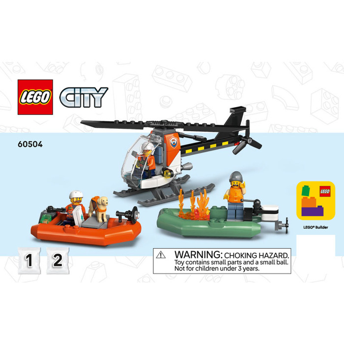 LEGO Coast Guard Rescue Boat 60504 Instruktioner | Brick Owl - LEGO Marknad
