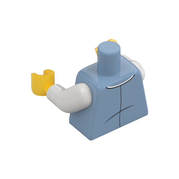 LEGO Conductor with Black Braided Hair Minifig Torso (973 / 76382 ...