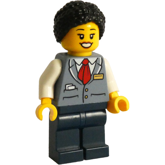 LEGO Conductor with Black Braided Hair Minifigure | Brick Owl - LEGO ...
