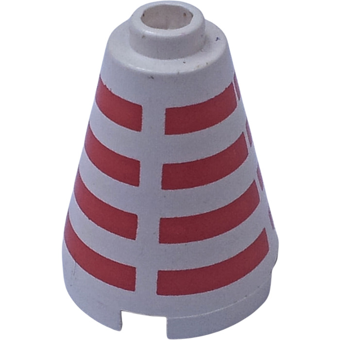 LEGO Cone 2 x 2 x 2 with Red Stripes (Safety Stud) | Brick Owl - LEGO ...