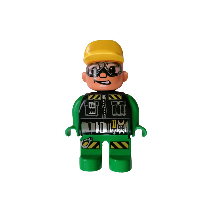 LEGO Construction Driver with Green Suit Duplo Figure | Brick Owl ...