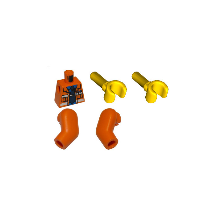 LEGO Construction Foreman Torso (973 / 73403) | Brick Owl - LEGO ...
