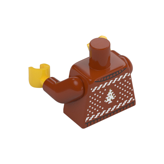 LEGO Construction Holiday Sweater Torso (973 / 76382) | Brick Owl ...