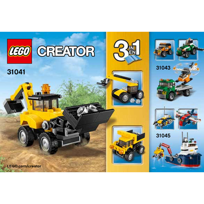 LEGO Construction Vehicles Set 31041 Instructions | Brick Owl - LEGO ...