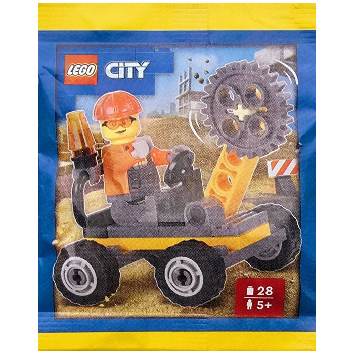 LEGO Construction Worker with Rotary Cutter Set 952502 | Brick Owl