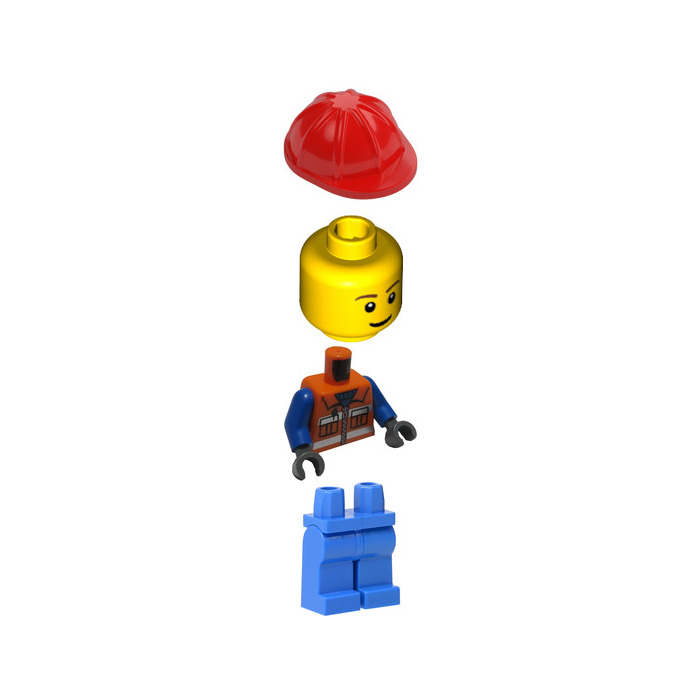 LEGO Construction Worker with Smile Minifigure | Brick Owl - LEGO ...
