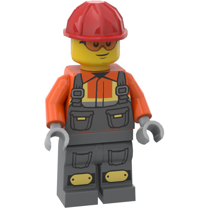 LEGO Construction Worker with Sunglasses Minifigure | Brick Owl - LEGO ...