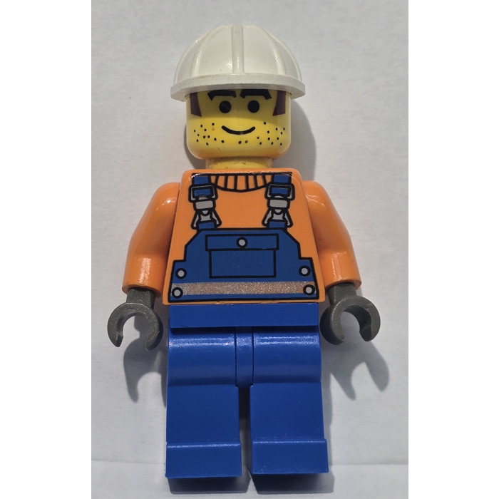 LEGO Construction Worker with White Helmet Minifigure | Brick Owl