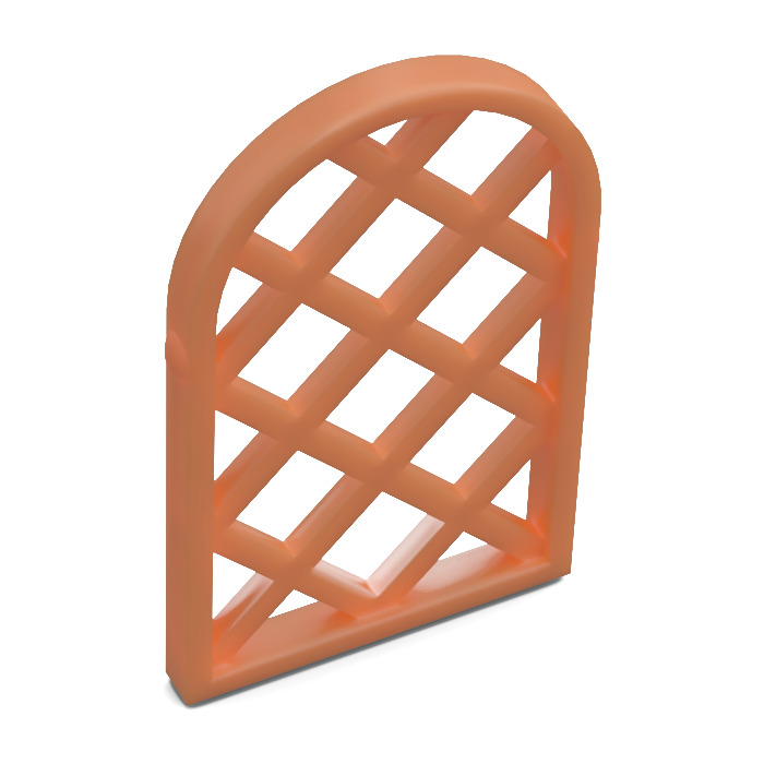 LEGO Window Pane 1 x 2 x 2.7 Rounded Top with Diamond Lattice (29170 / ...