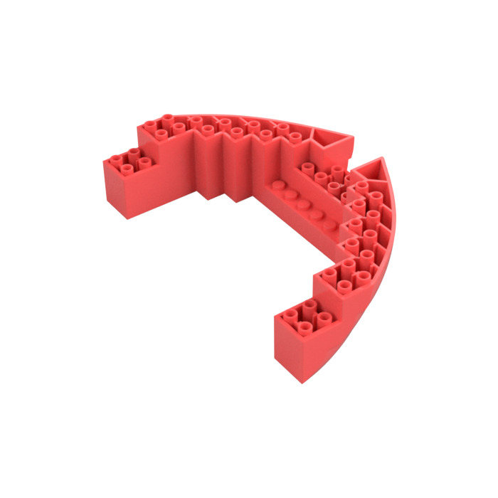 LEGO Coral Boat Brick 16 x 12 x 2.3 Stern (14740 / 64645) | Brick Owl