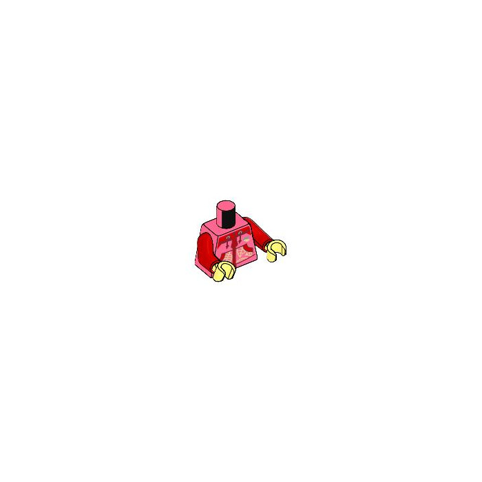 LEGO Coral Isabelle with Coral Hoodie Minifig Torso (973 / 76382 ...
