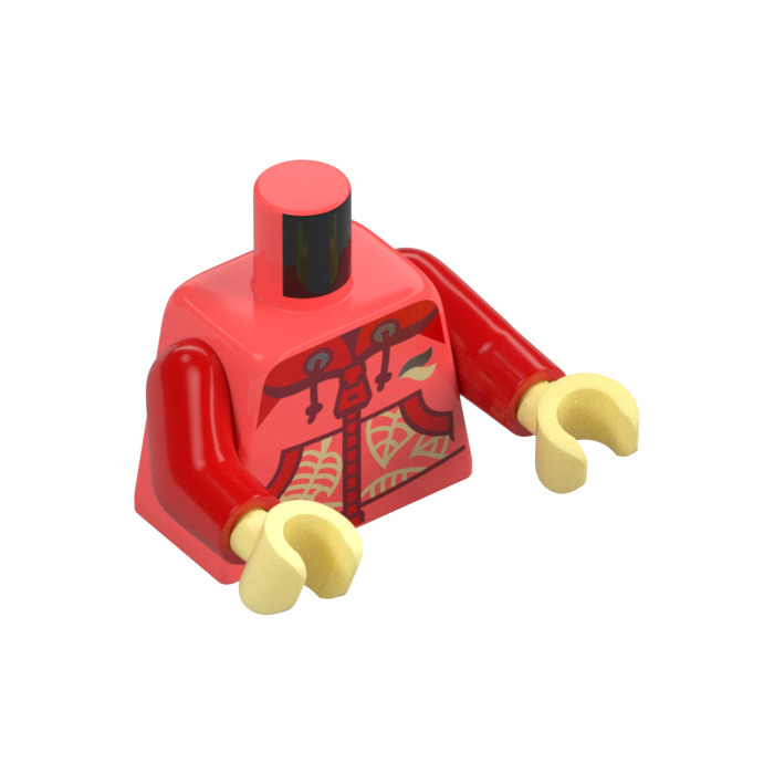 LEGO Coral Isabelle with Coral Hoodie Minifig Torso (973 / 76382 ...