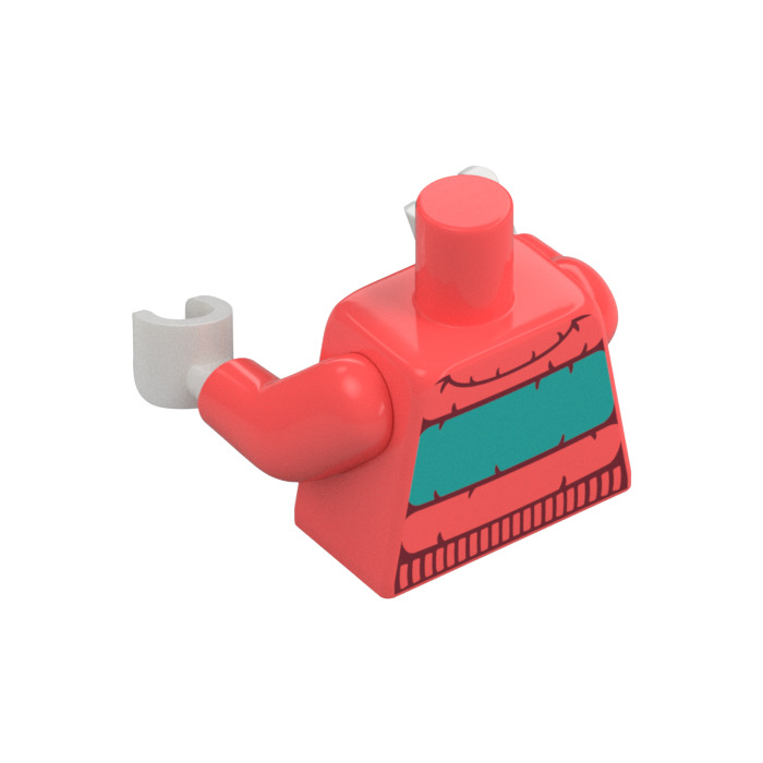 LEGO Coral Minifig Torso (973 / 76382) | Brick Owl - LEGO Marketplace