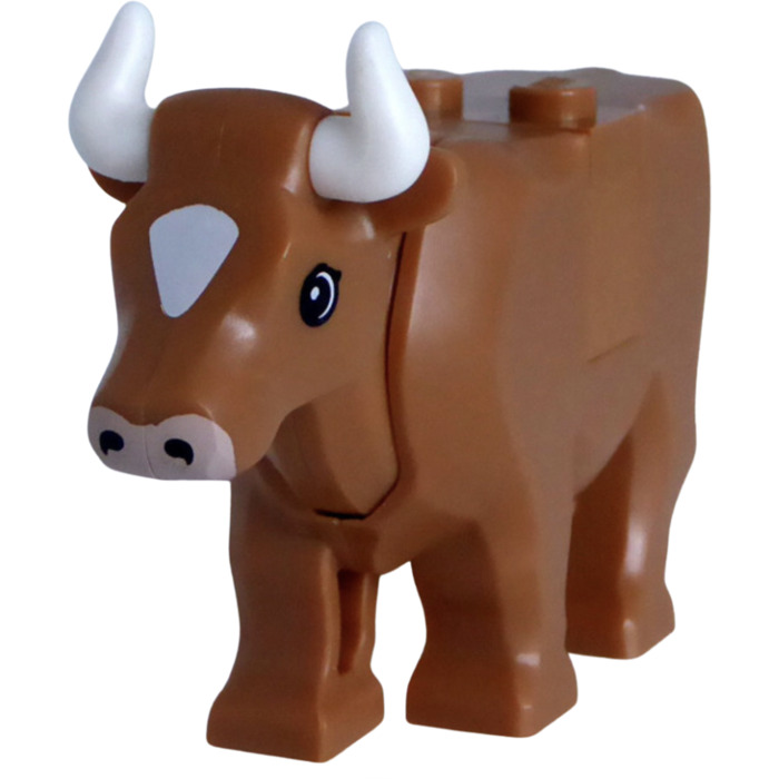 LEGO Cow with White Patch on Head and Horns (64452) | Brick Owl - LEGO ...