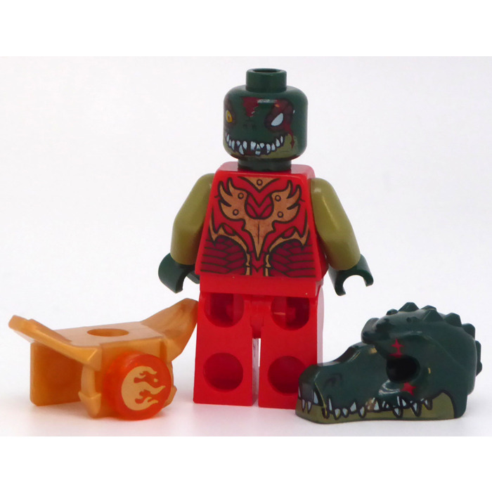 LEGO Cragger with Fire Chi and Pointed Armor Minifigure | Brick Owl ...