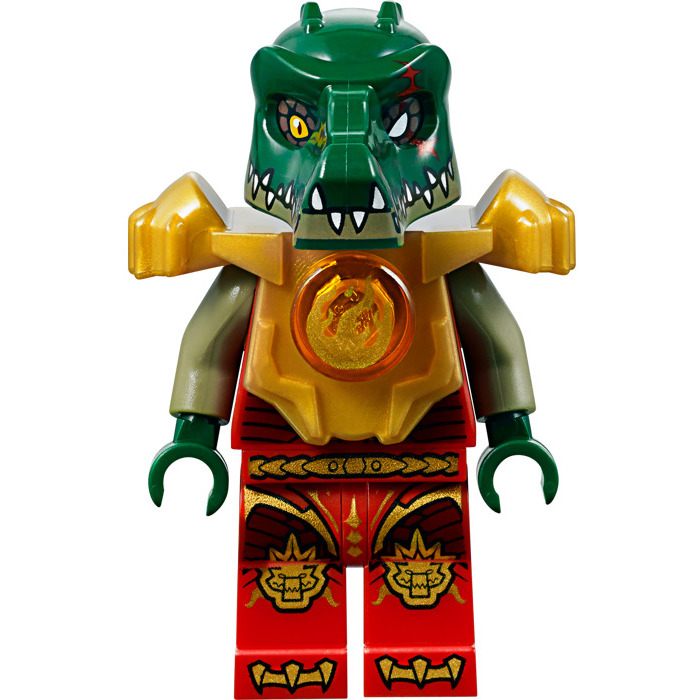 LEGO Cragger with Fire Chi and Ridged Armor with Red Torso Minifigure ...