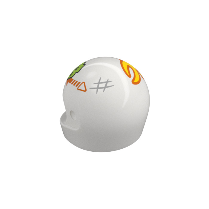 LEGO Crash Helmet with Classic Space Logo, Flames and Alien (2446 / ...