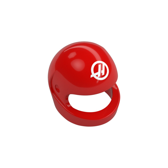 LEGO Crash Helmet with Haas Logo (2446 / 111106) | Brick Owl - LEGO ...