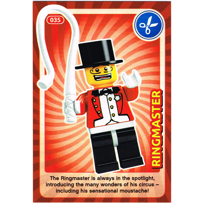 LEGO Create the World Card 035 - Ringmaster | Brick Owl - LEGO Marketplace