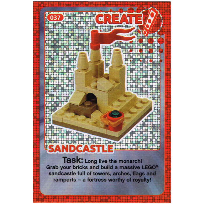 LEGO Create the World Card 037 - Sandcastle [foil] | Brick Owl - LEGO ...