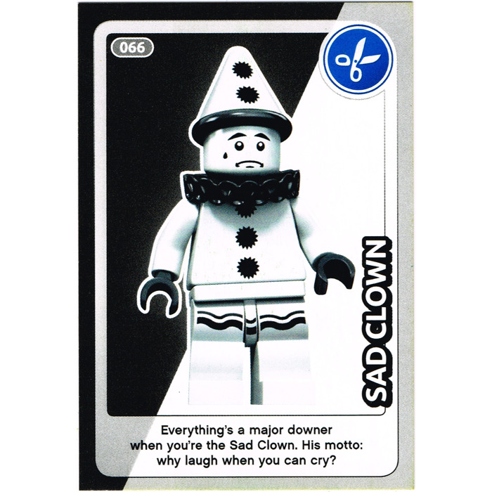 LEGO Create the World Card 066 - Sad Clown | Brick Owl - LEGO Marketplace
