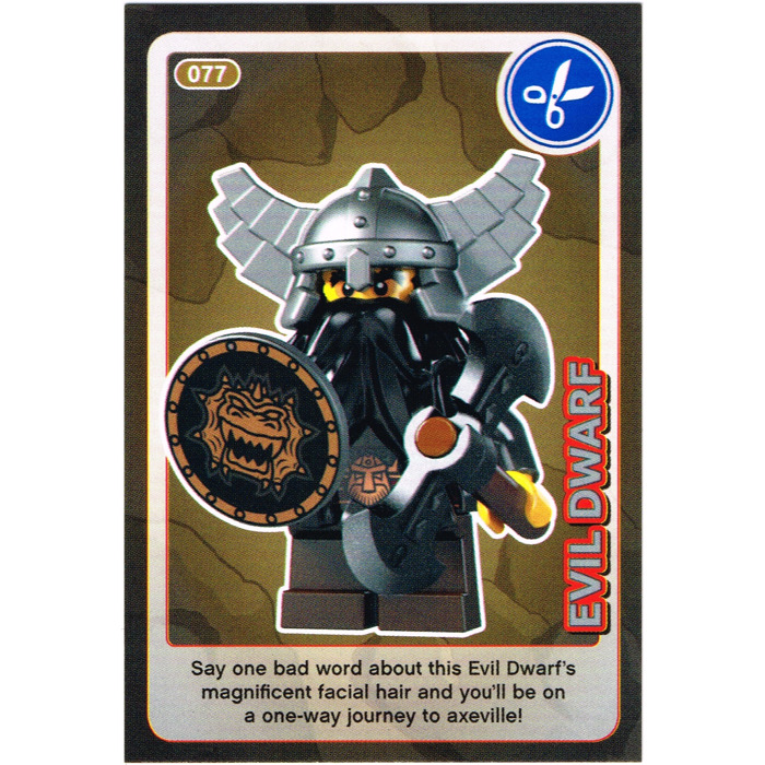 LEGO Create the World Card 077 - Evil Dwarf | Brick Owl - LEGO Marketplace