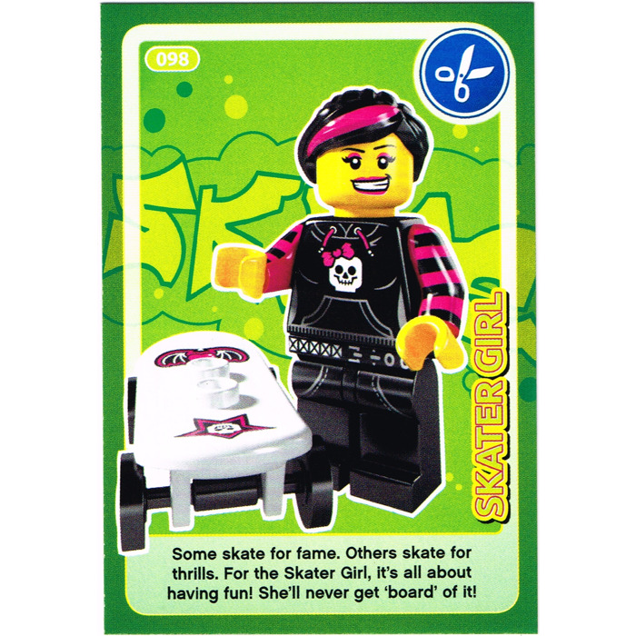 LEGO Create the World Card 098 - Skater Girl | Brick Owl - LEGO Marketplace