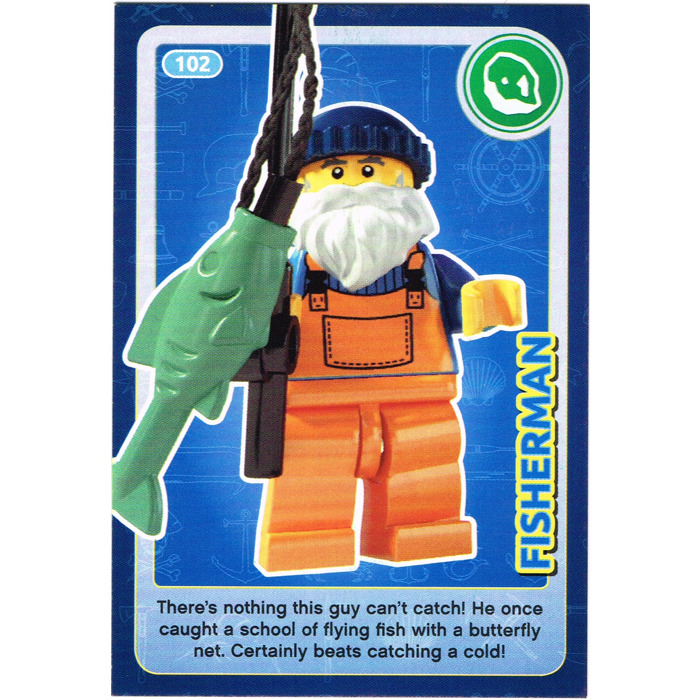 LEGO Create the World Card 102 - Fisherman | Brick Owl - LEGO Marketplace